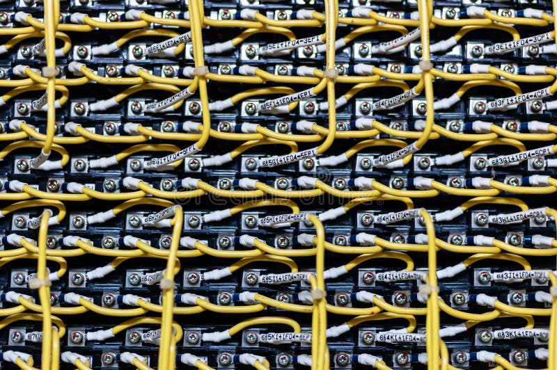 Beautiful Pattern of Control Circuit Cabling Stock Image - Image of ...