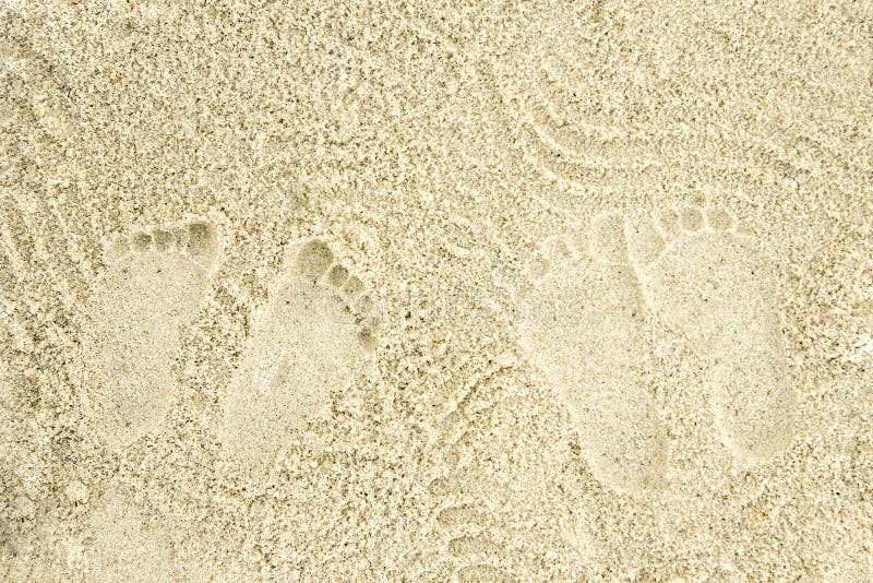 Beautiful Pattern on the Sea Sand on Nature Background Stock Image ...