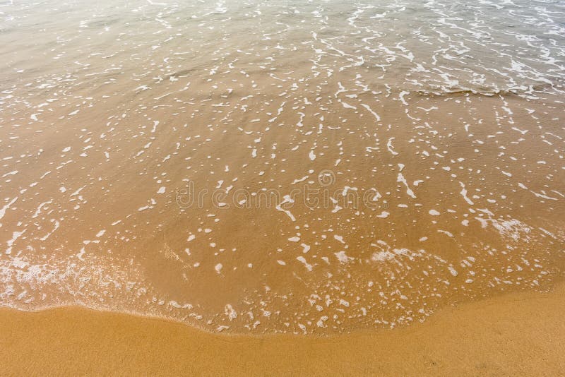 A Beautiful Pattern of Sea Water with Foam Created after Collide Sea ...