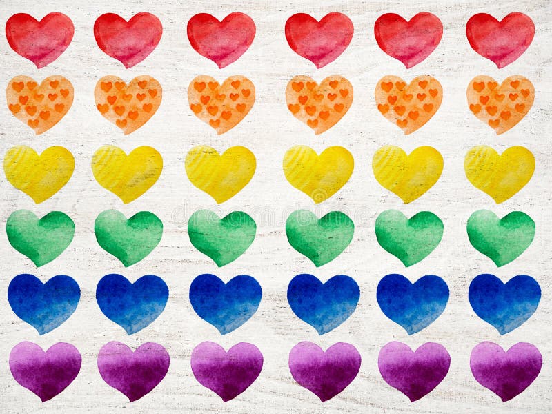 Beautiful Pattern in the Shape of Hearts Stock Image - Image of love ...