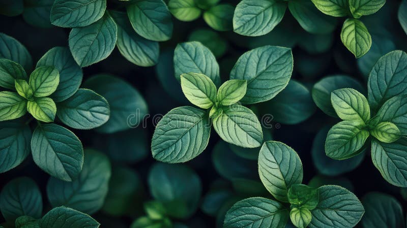 Beautiful Pattern of Small Green Leaf Plants - Lush and Vibrant Foliage ...
