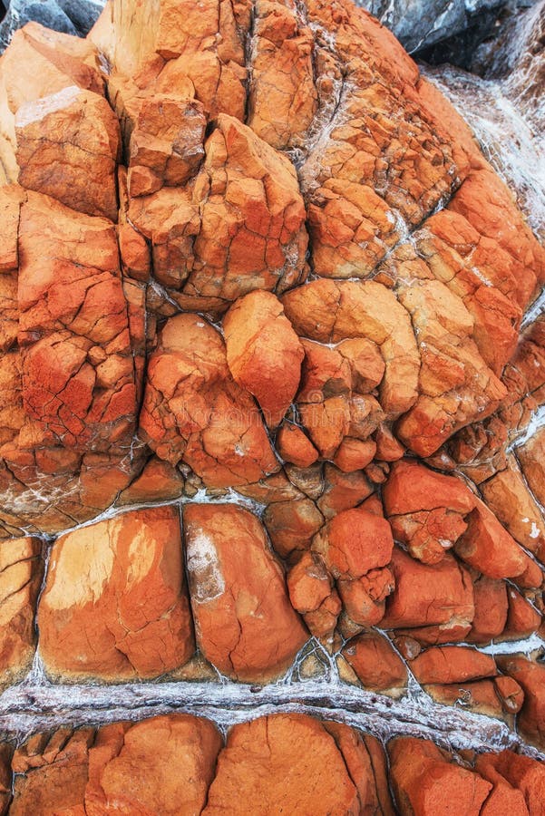 Beautiful Pattern in Stone at the Coast Stock Photo - Image of round ...