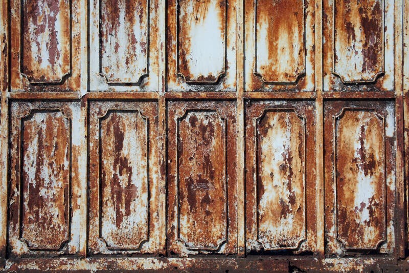 Beautiful Pattern on Weathered Metal Wall with Rusty Texture Bac Stock ...