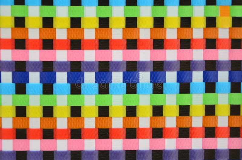 Beautiful Pattern of Woven Plastic Stock Image - Image of style, fiber ...