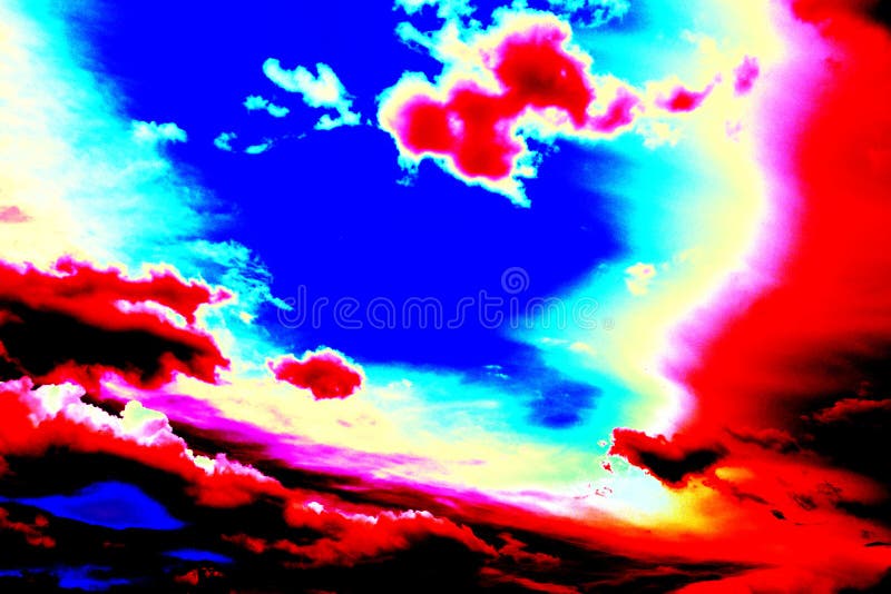 Beautiful Patterns of Clouds on the Background of the Sky. Changed ...