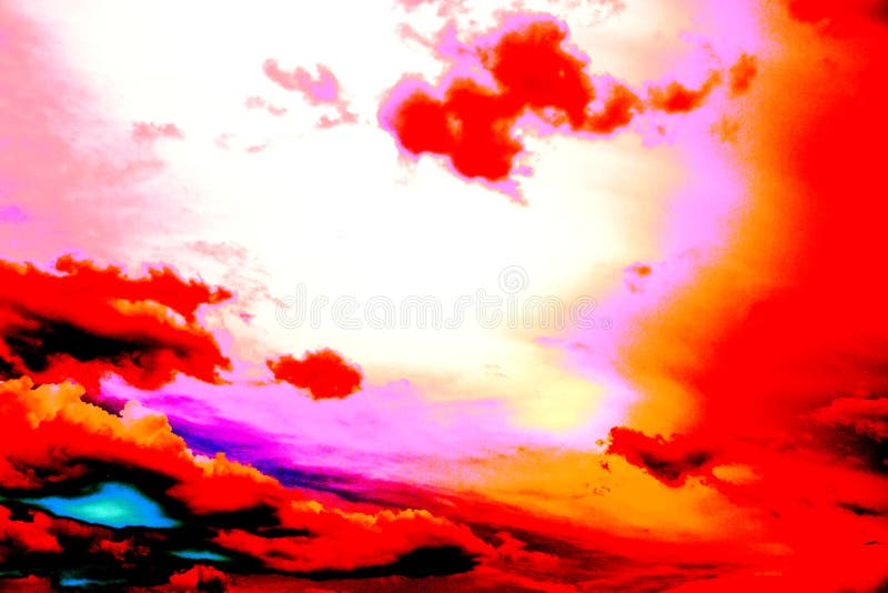 Beautiful Patterns of Clouds on the Background of the Sky. Changed ...