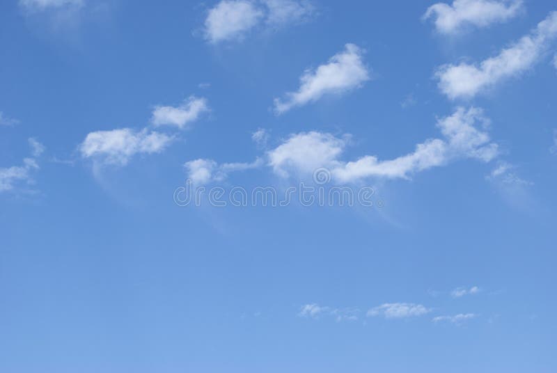 Beautiful Patterns of Clouds in the Bright Blue Sky Stock Photo - Image ...