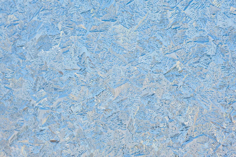 Beautiful Patterns on a Frozen Glass Stock Photo - Image of season ...