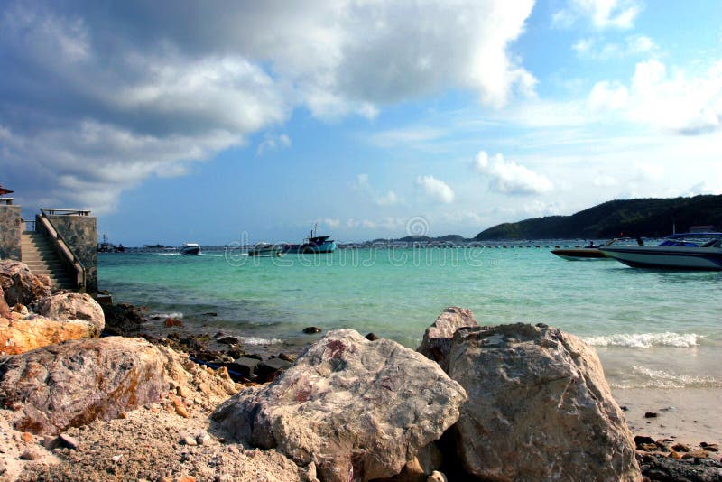 Beautiful and Peace Sea and Ocean Stock Photo - Image of coastal, calm ...