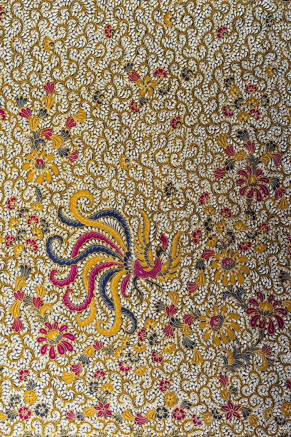 Beautiful peacock pattern stock image. Image of batik - 29967787