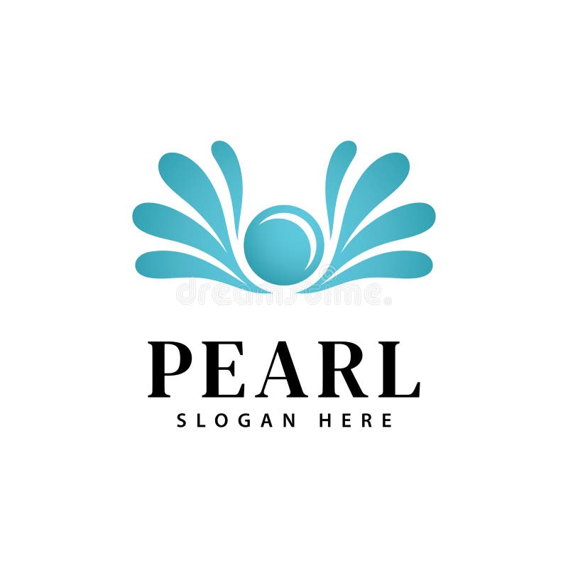 Beautiful Pearl Illustration Vector Logo Template Stock Vector ...