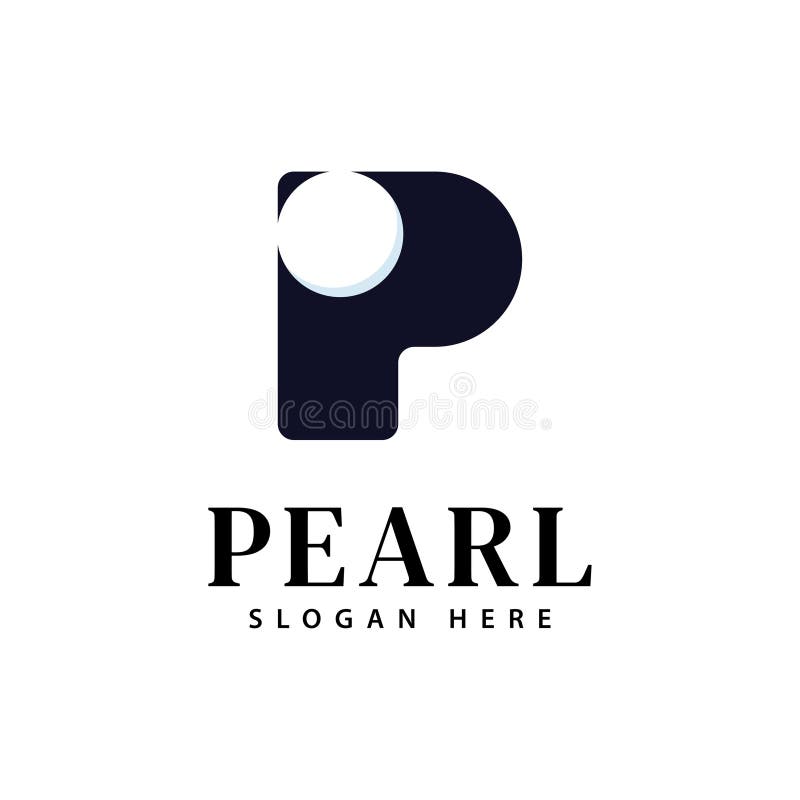 Beautiful Pearl Illustration Vector Logo Template Stock Vector ...