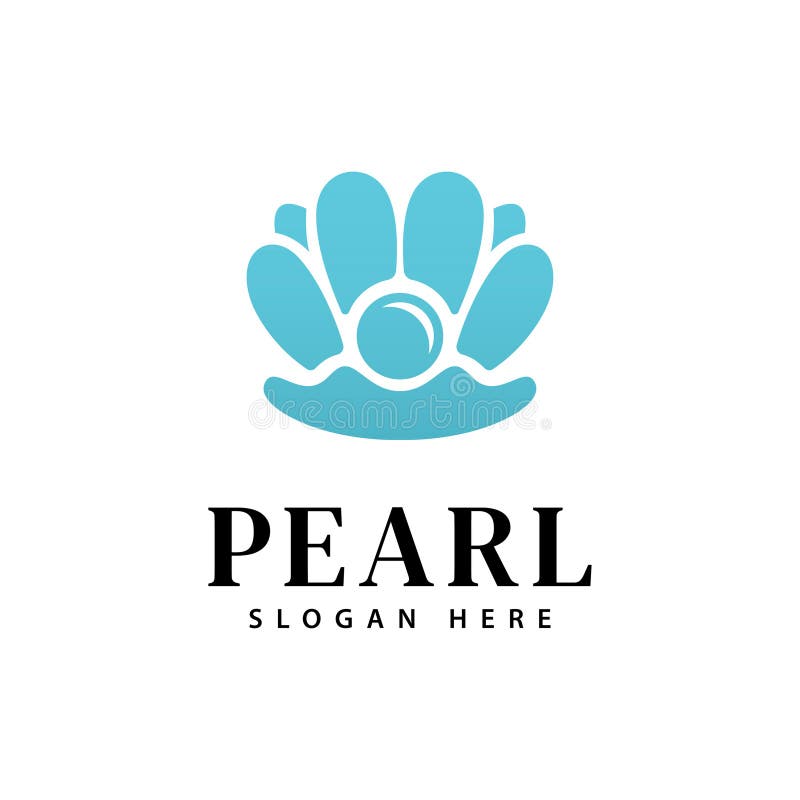 Beautiful Pearl Illustration Vector Logo Template Stock Vector ...