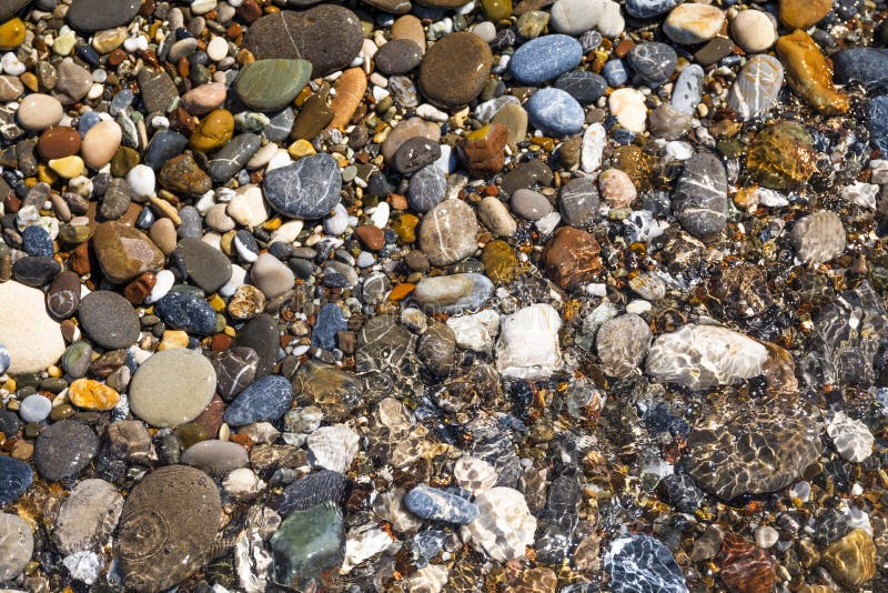 Beautiful Pebbles on the Beach Close Up Stock Photo - Image of balance ...