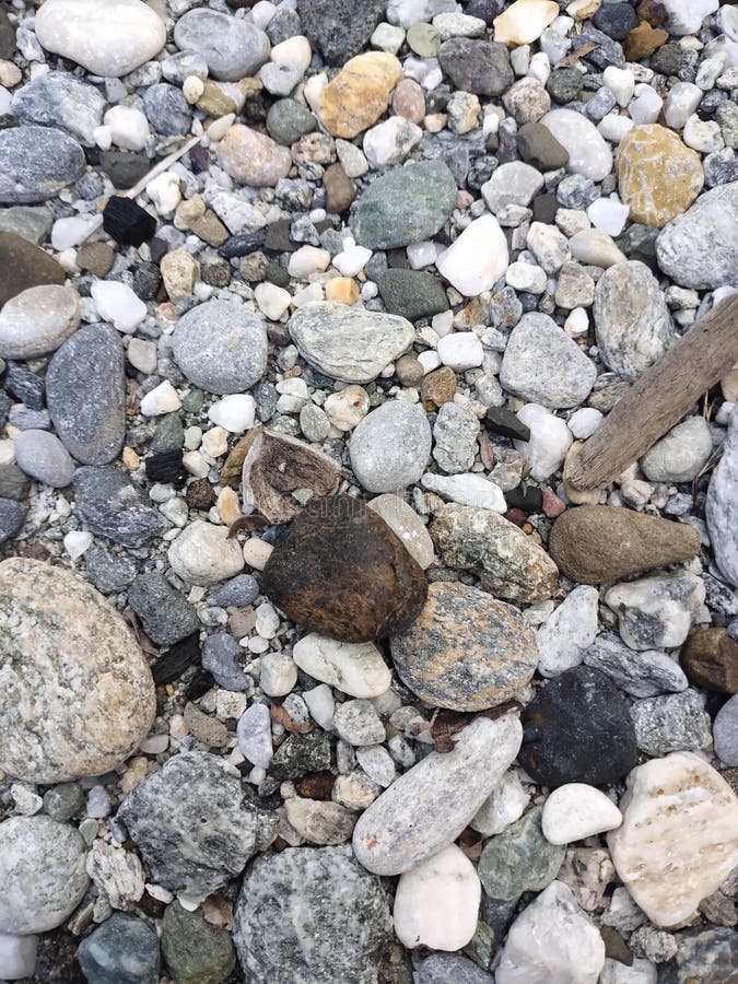 Beautiful Pebbles Beach Suitable for Background Stock Photo - Image of ...