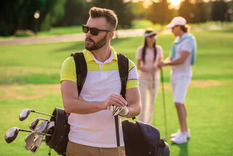 People playing golf stock image. Image of outdoor, recreation - 100038743