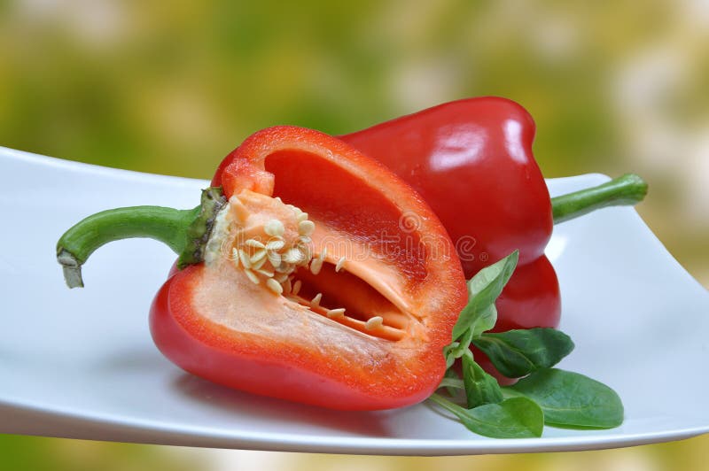 Beautiful peppers stock image. Image of bell, orange - 57233137