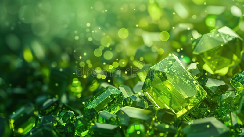 Beautiful Peridot Loose Background Stock Image - Image of precious ...