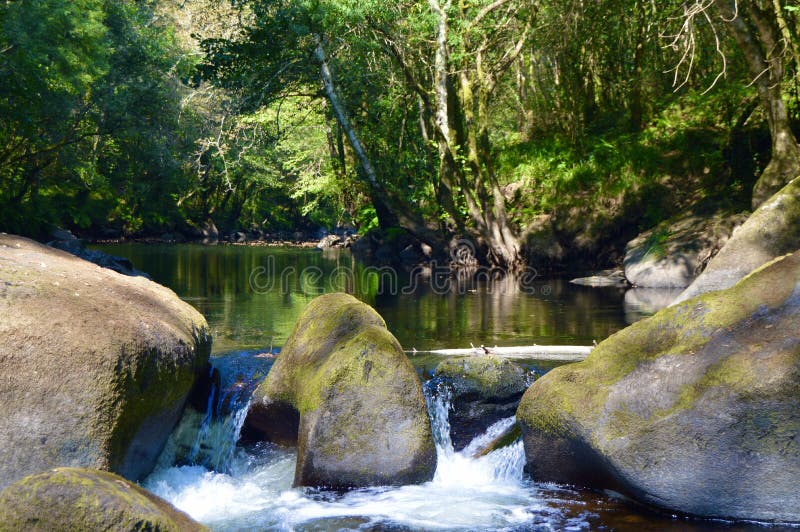 Nice Background of Rocks and River Stock Image - Image of lake, forest ...