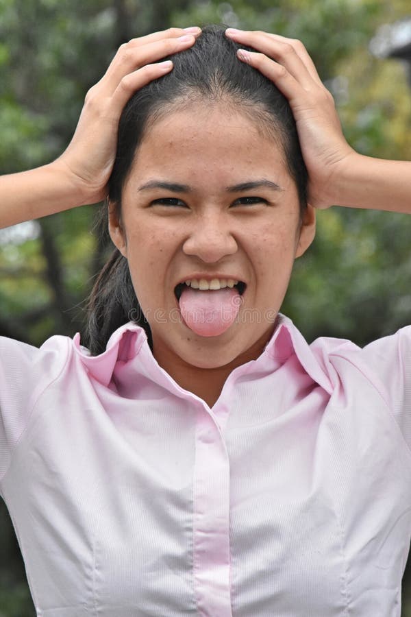 Beautiful Philippine Juvenile and Anxiety Outdoors Stock Image - Image ...