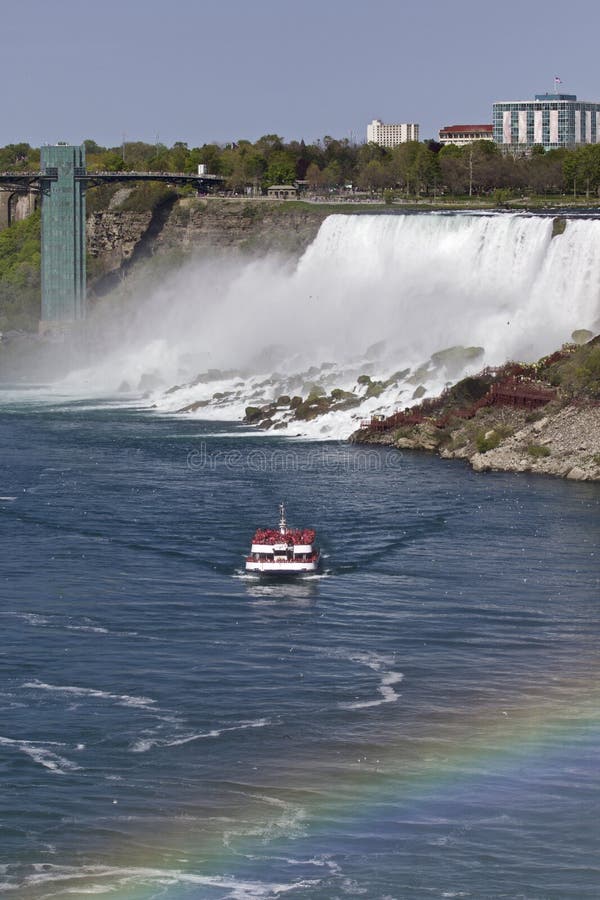 Beautiful Photo of the Amazing Niagara Waterfall and a Boat at US Side ...