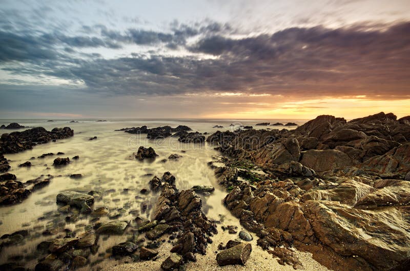 Stunning sea shore scene stock photo. Image of nature - 29722676