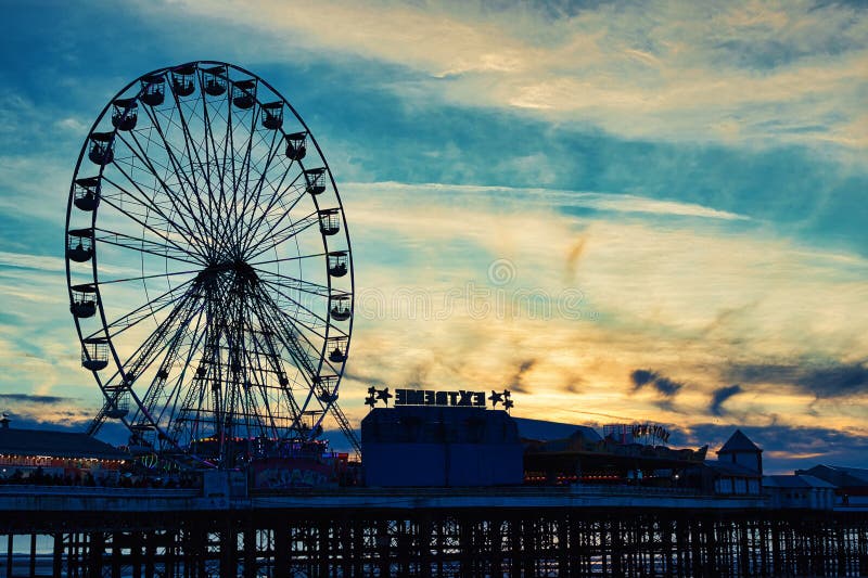 Beautiful Photo of the Ferris Wheel in Blackpool Stock Photo - Image of ...