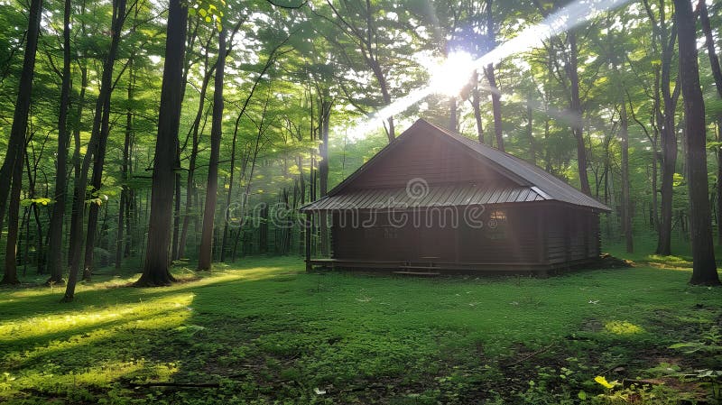 Beautiful Photo of Forest Scenery on a Sunny Day Stock Image - Image of ...
