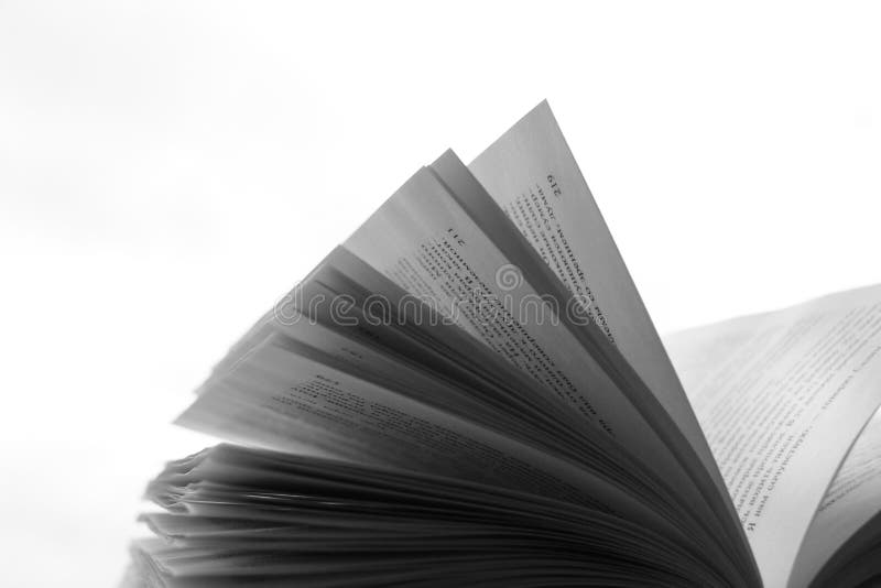 A Beautiful Photo of an Open Book. Reading and Literature. Pages in the ...