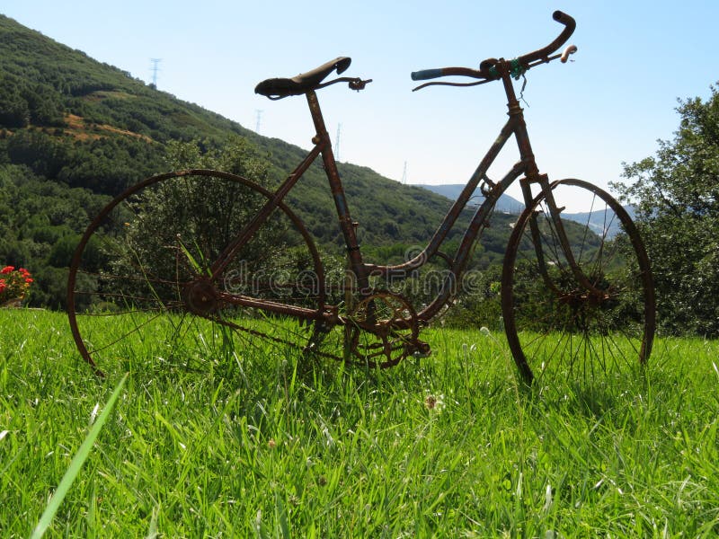 Beautiful Photo of a Rusty Old Bicycle and Abused Stock Image - Image ...
