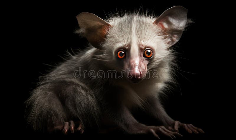 A Beautiful Photograph of the Aye-aye Stock Illustration - Illustration ...