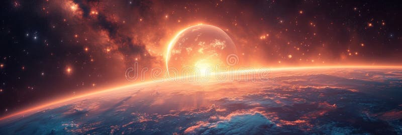 Beautiful Photos of Space with Planets of the Solar System Stock Photo ...