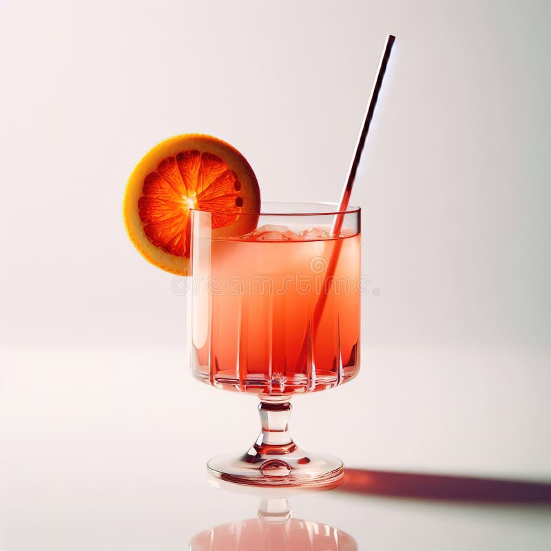 A Beautiful Picture of a Refreshing Cocktail. Generative AI Stock ...