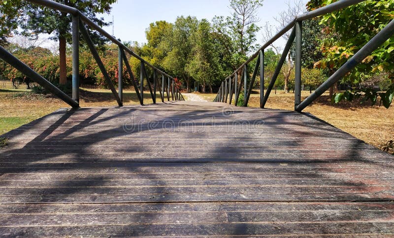 A Beautiful Picture of Small Bridge in a Park Stock Image - Image of ...