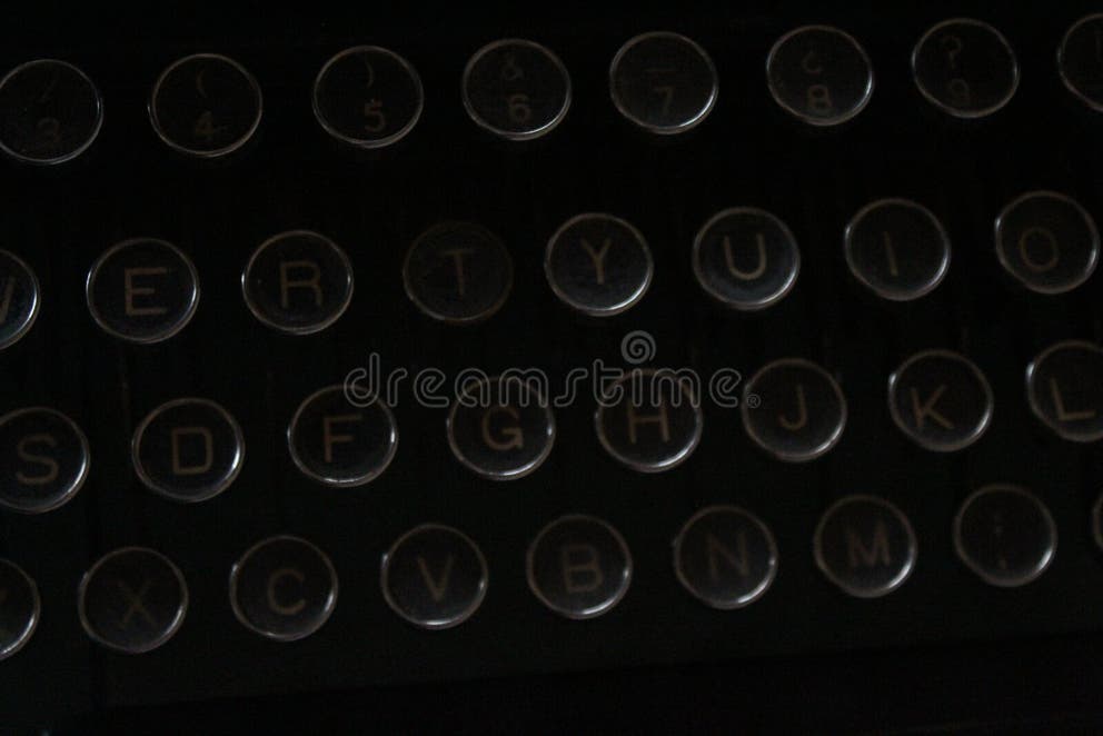 Beautiful Picture of Writing Machine Keyboard Macro Effect Stock Photo ...