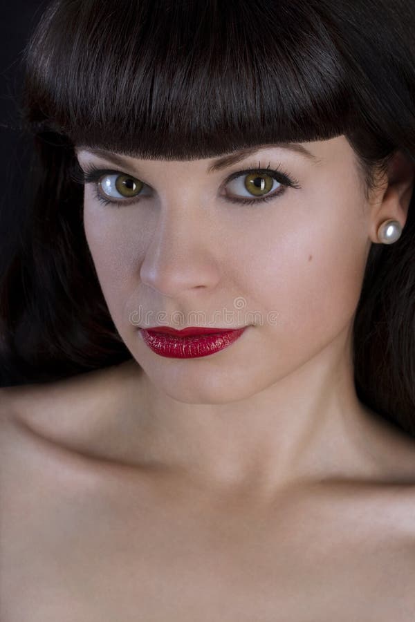 Beautiful Pin-Up Girl. stock photo. Image of adult, white - 22529022