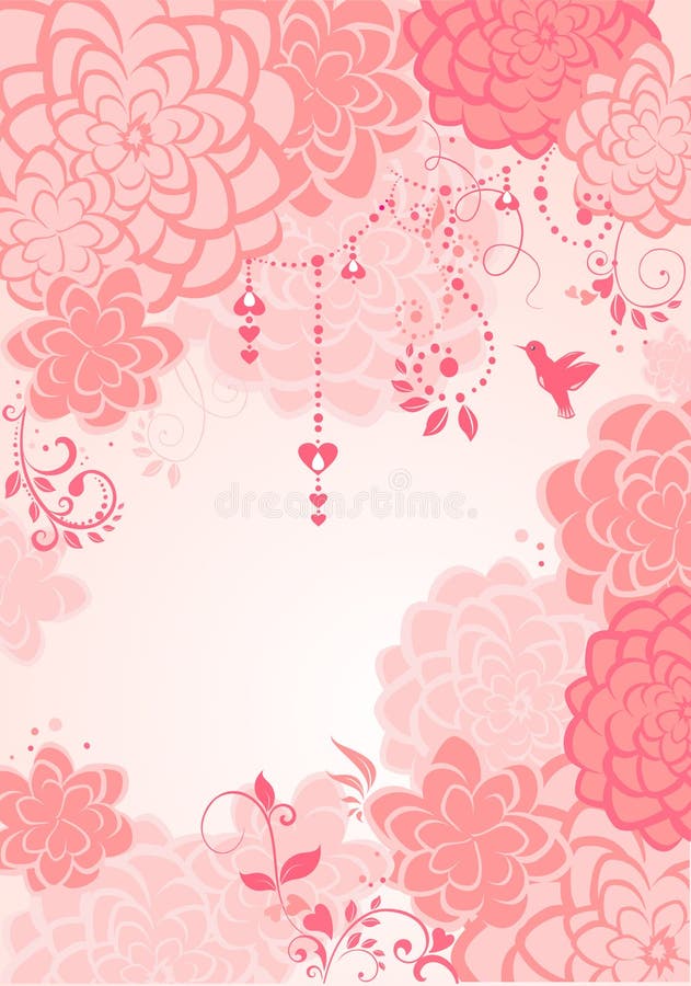 Beautiful pink banner stock vector. Illustration of curl - 53575941