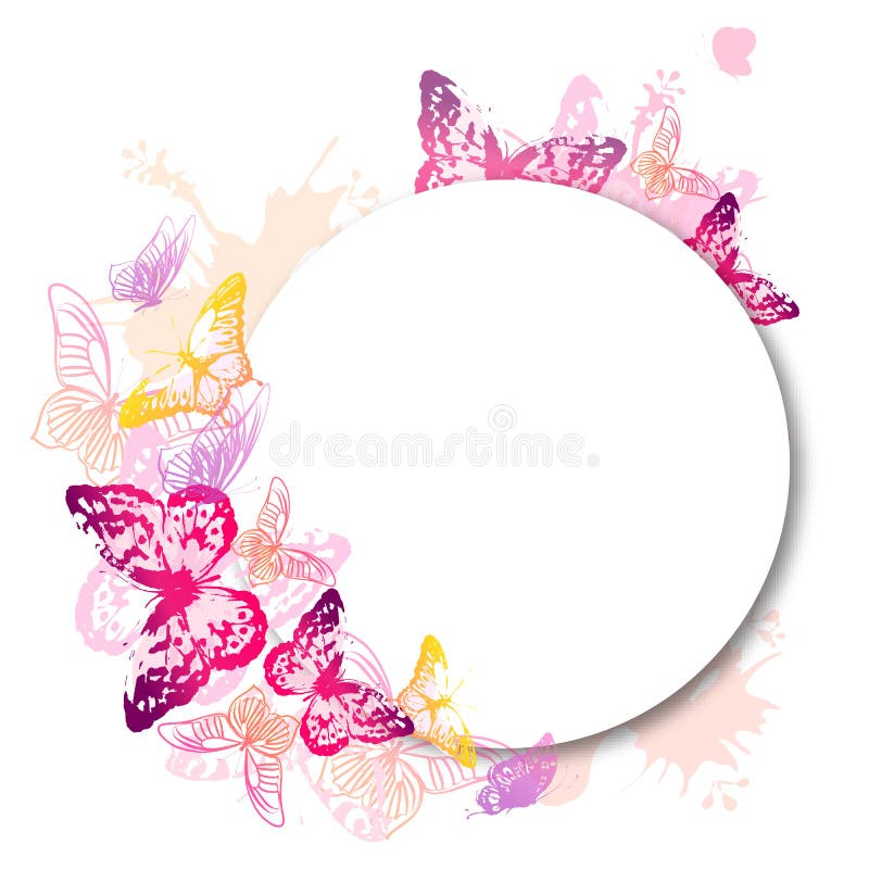 Pink Butterflies Stock Illustrations – 15,391 Pink Butterflies Stock ...