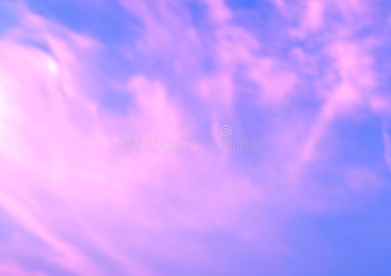 Beautiful Pink Clouds and Blue Sky on Day Stock Image - Image of clouds ...
