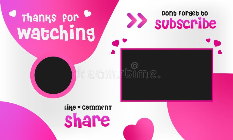 Outro Screen Stock Illustrations – 78 Outro Screen Stock Illustrations ...