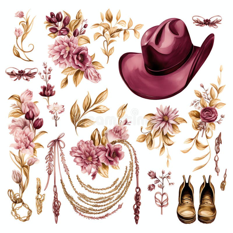 Beautiful Pink Lasso Clipart Illustration Stock Illustration ...