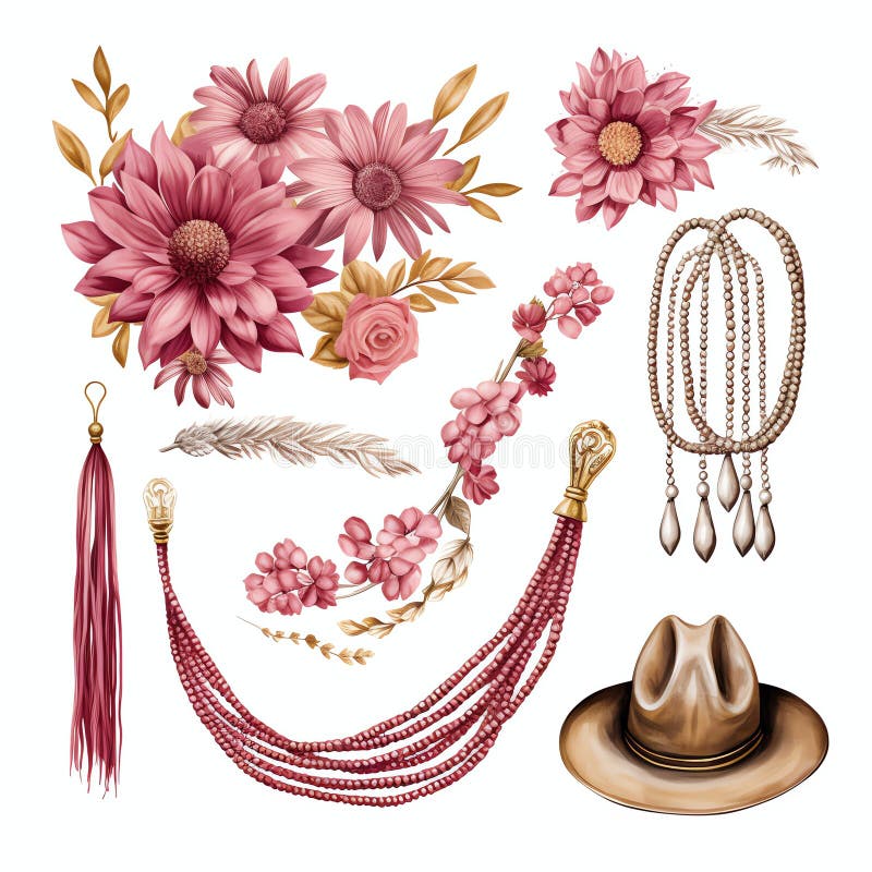 Beautiful Pink Lasso Clipart Illustration Stock Illustration ...