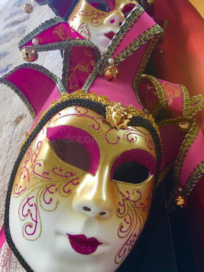 Mask for Mardi Gras stock photo. Image of pink, halloween - 100962244