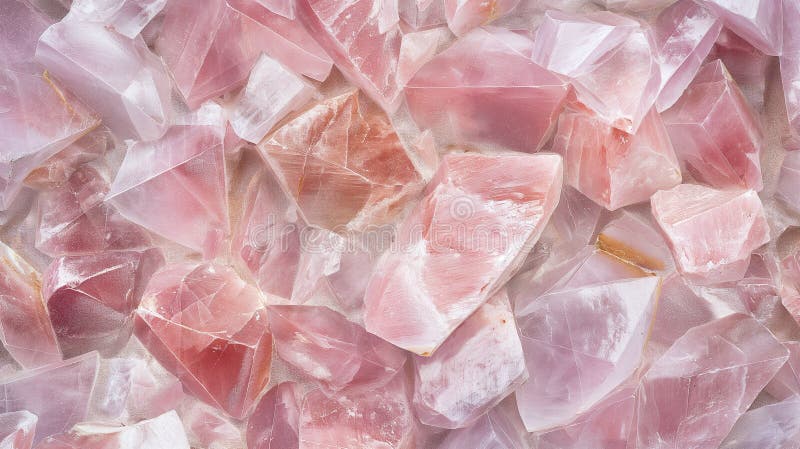 Beautiful Pink Quartz Crystal Texture Background Stock Photo - Image of ...