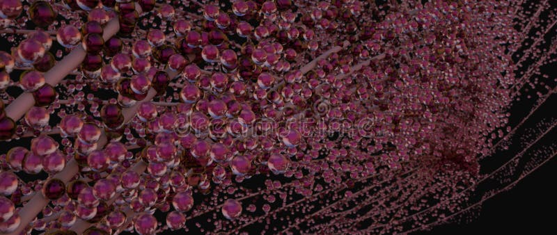 Beautiful Pink Shiny Balls Scatter in Different Directions Stock Image ...