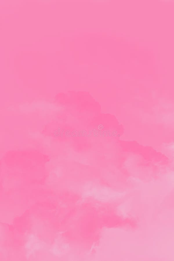 Beautiful Pink Sky with Clouds, Pink Gradient Toned Stock Image - Image ...