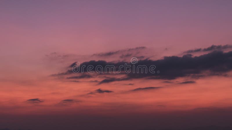 Beautiful Pink Sky during Sunset, Artsy Aesthetic Stock Photo - Image ...