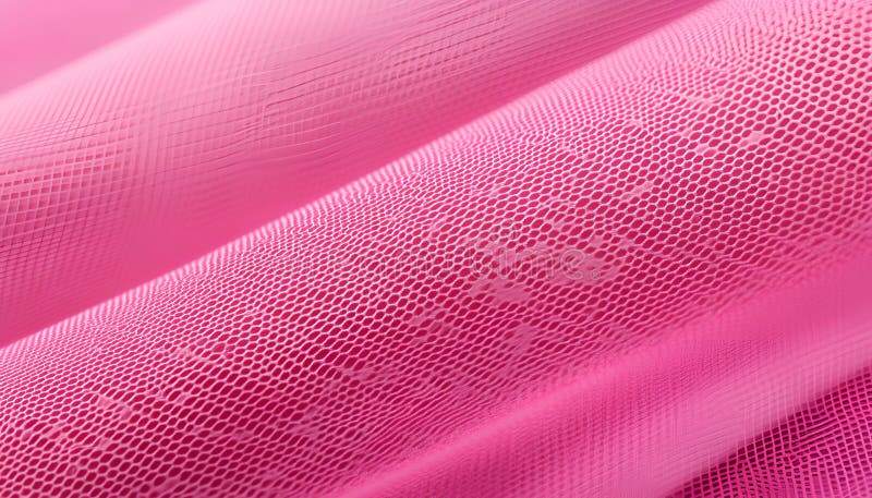 Beautiful Pink Tulle, Close-up View of the Fabric Stock Photo - Image ...