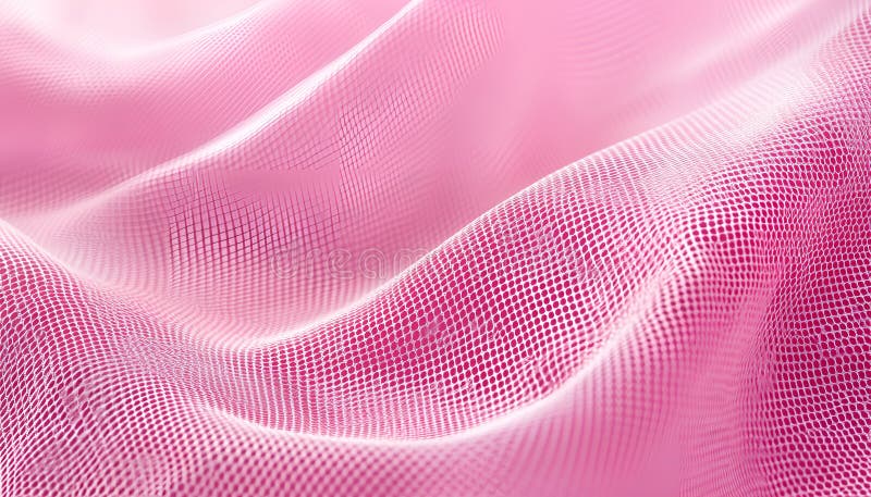 Beautiful Pink Tulle, Close-up View of the Fabric Stock Image - Image ...