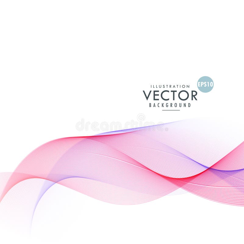 Beautiful Pink Wave Abstract Background Stock Vector - Illustration of ...